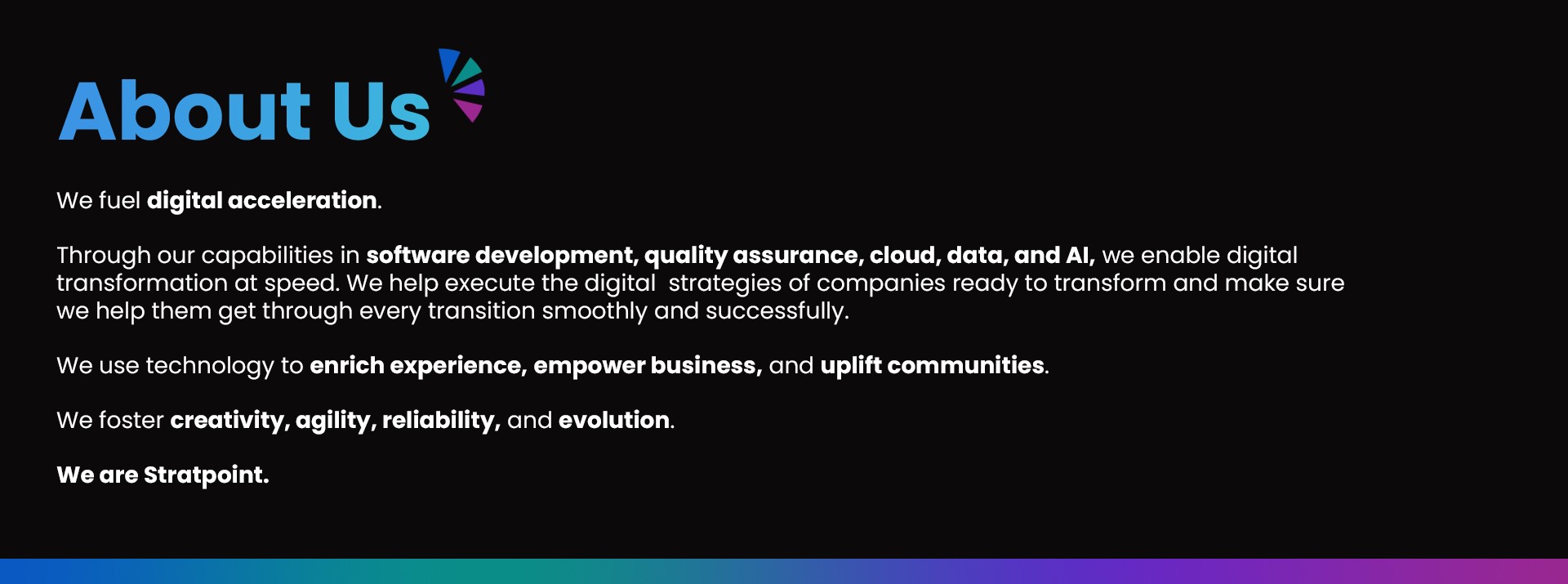 About Stratpoint | Leaders of accelerating digital transformation